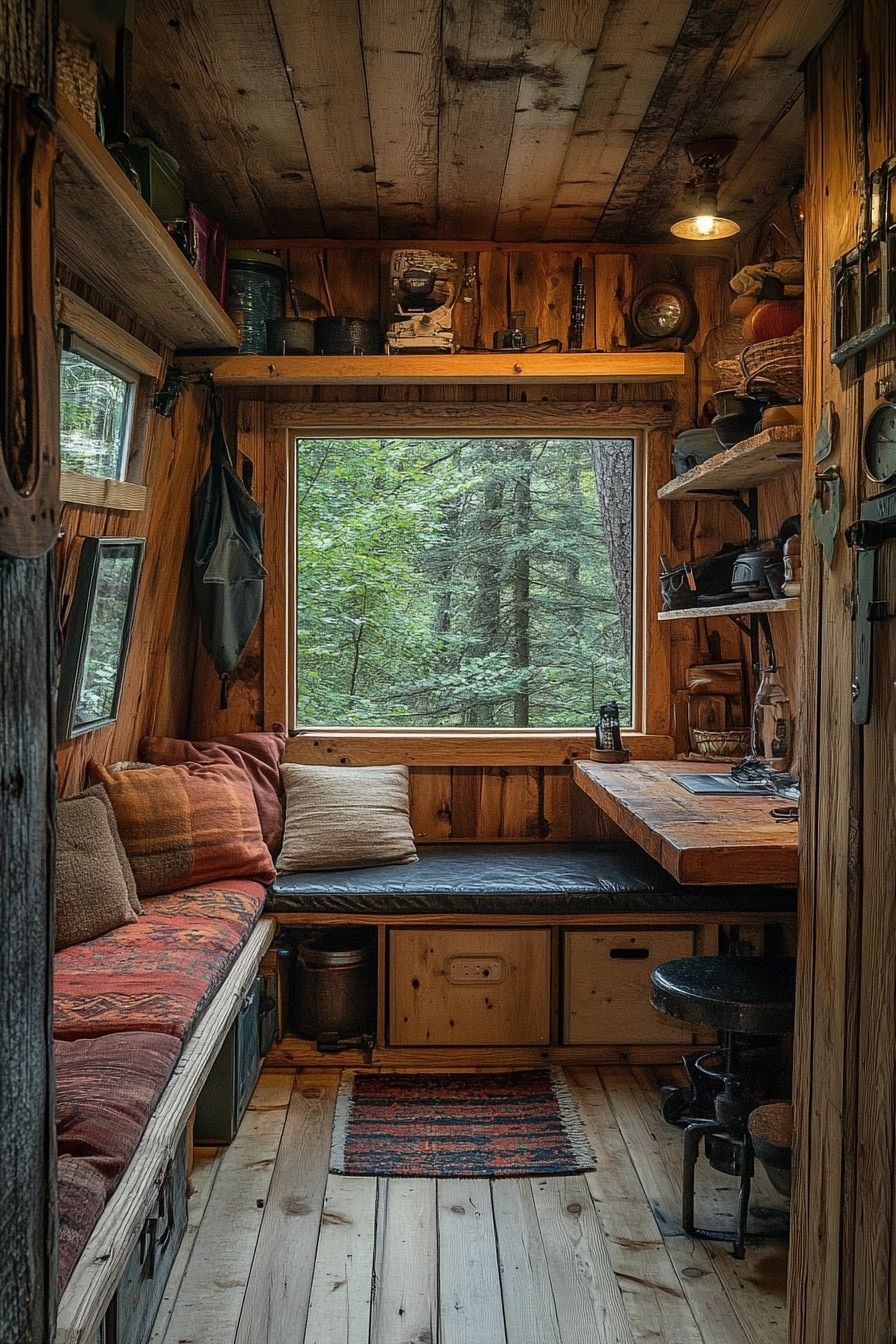 19 Small Cabin Interior Ideas That Will Make You Fall in Love with ...