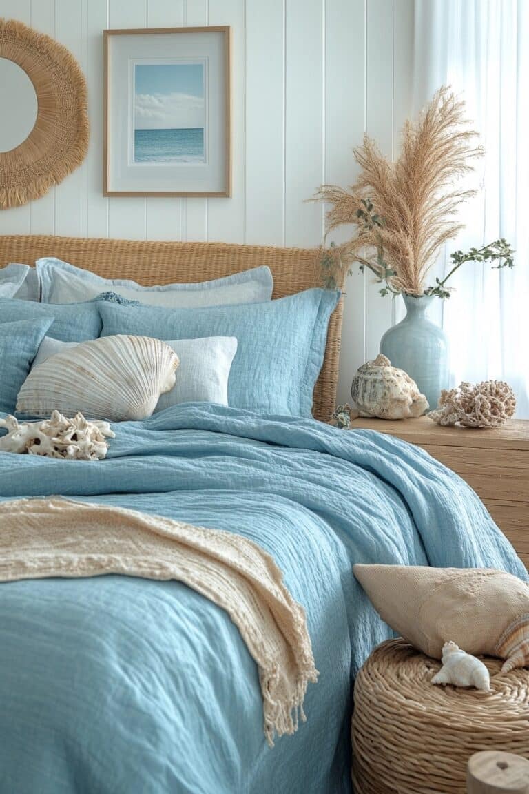 19 Light Blue Boho Bedroom Ideas for a Fresh and Relaxing Look - Jenna ...
