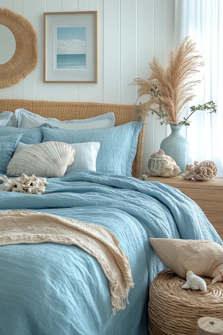 19 Light Blue Boho Bedroom Ideas for a Fresh and Relaxing Look - Jenna ...