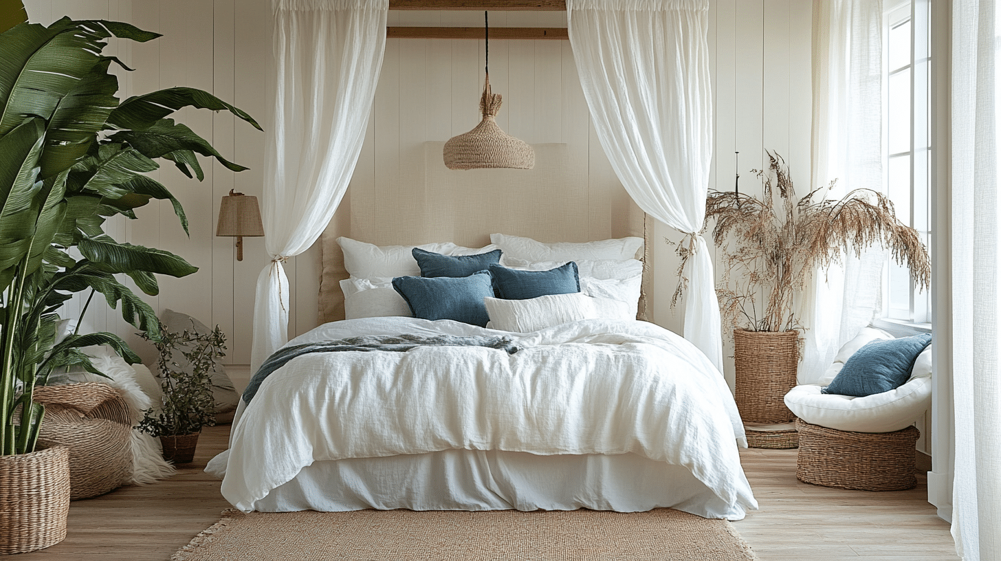 25 Boho Coastal Bedroom Ideas to Evoke the Calm of the Ocean in Your ...