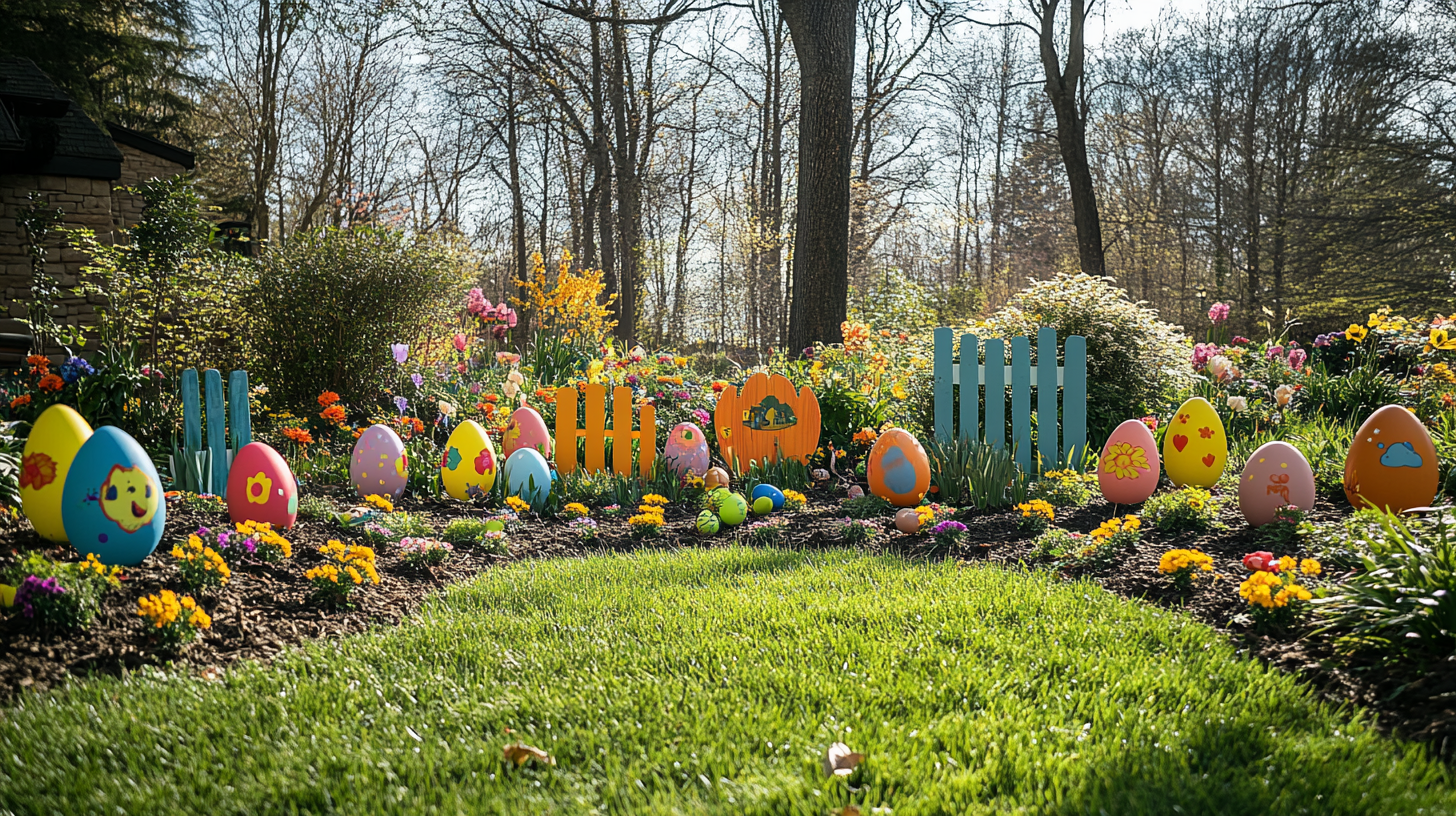 25 Easter Yard Decorations to Make Your Outdoors Bloom with Joy - Jenna ...