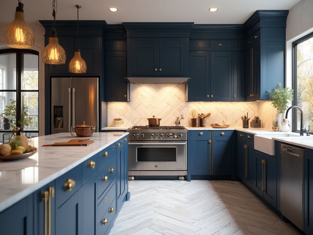 Navy Kitchen Cabinets: The Ultimate Style Guide for a Stunning Culinary ...