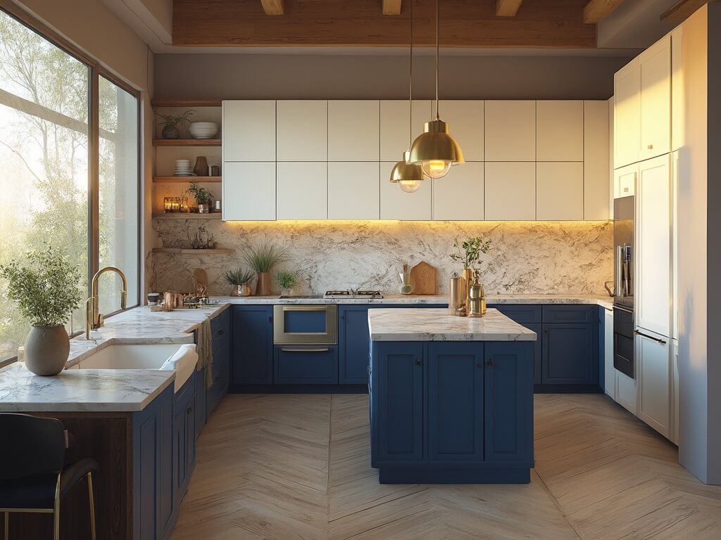 Two-Tone Kitchen Cabinets: Transform Your Space with Color and Contrast ...
