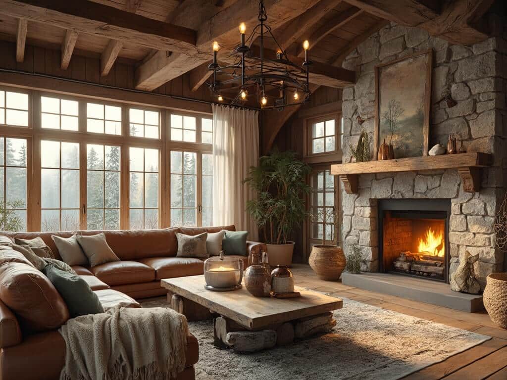 Rustic Living Room Design: Create a Cozy, Nature-Inspired Retreat ...