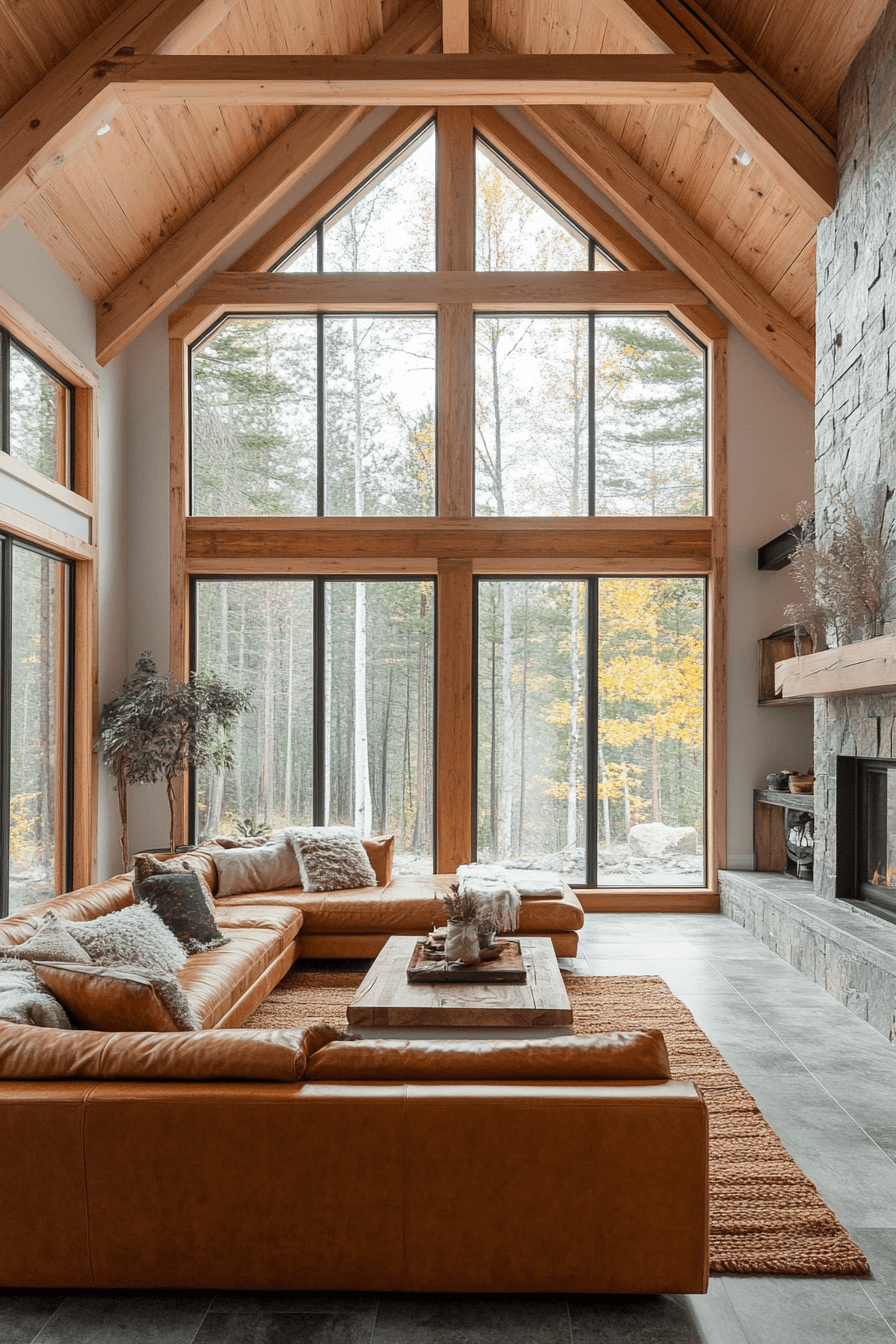 29 Little Cabin Living Room Styles That Blend Rustic Beauty With ...