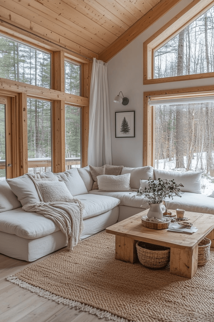 29 Little Cabin Living Room Styles That Blend Rustic Beauty With ...
