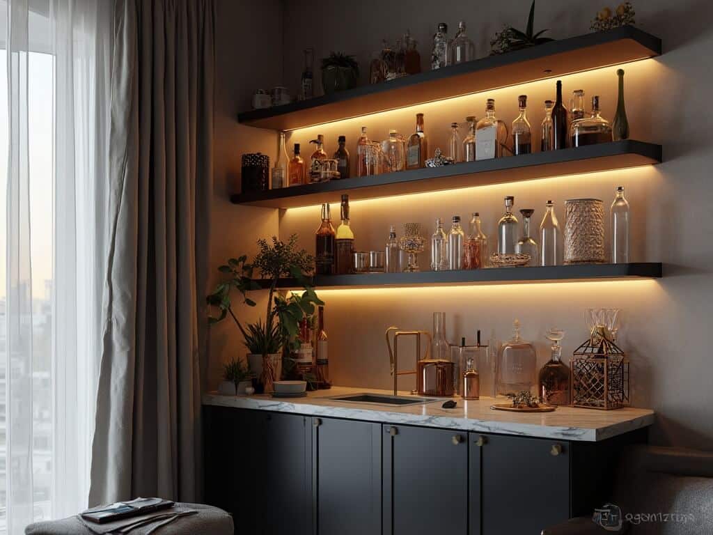 Small Space Mini Bar: Transform Tiny Areas into Stylish Entertaining ...
