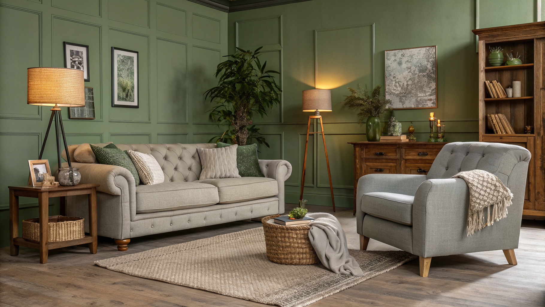 27 Sage Green And Grey Living Room Ideas That Create Sophisticated ...